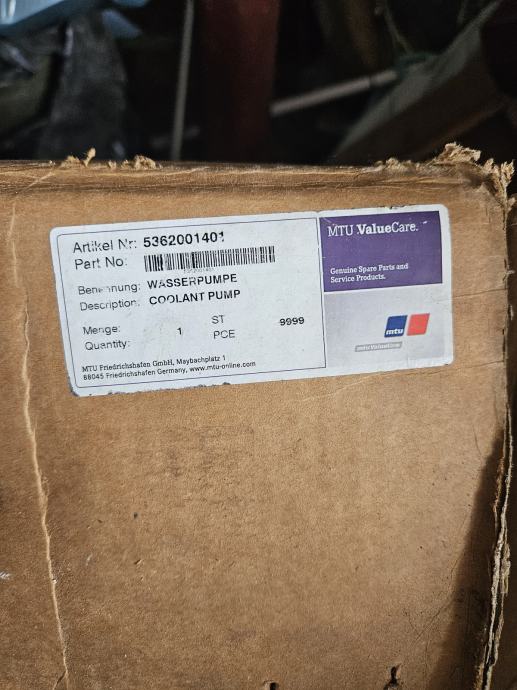 Prodajem MTU COOLANT PUMP 5362001401
