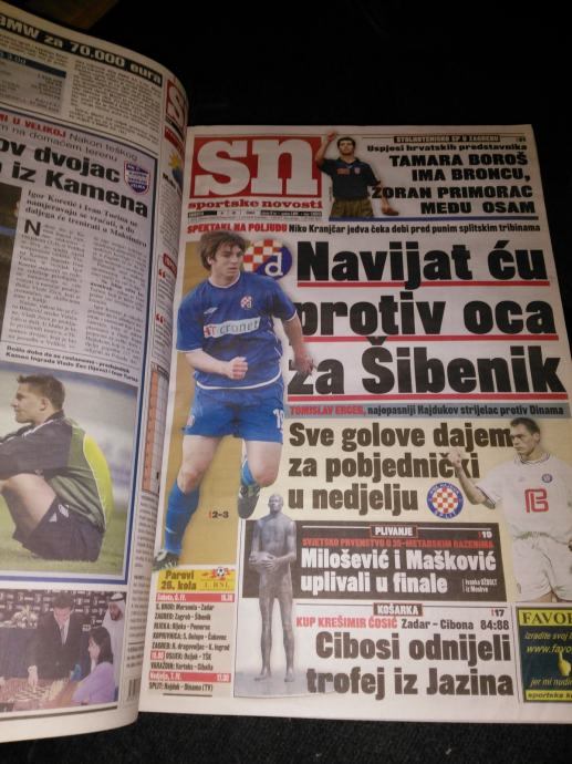 Dnevne novine Sportske novosti - uvezano