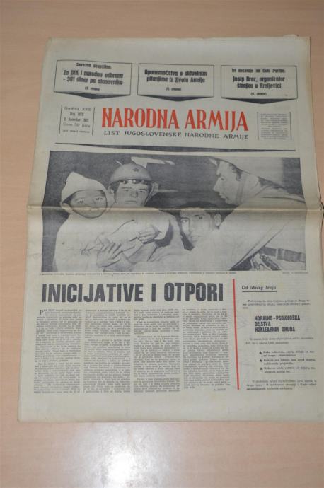 NARODNA ARMIJA VOJNI ČASOPIS LIST JUGOSLOVENSKE NARODNE ARMIJE JNA