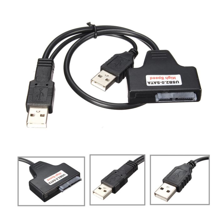 SATA 13 pin na USB adapter kabel za CD/DVD pogon od laptopa