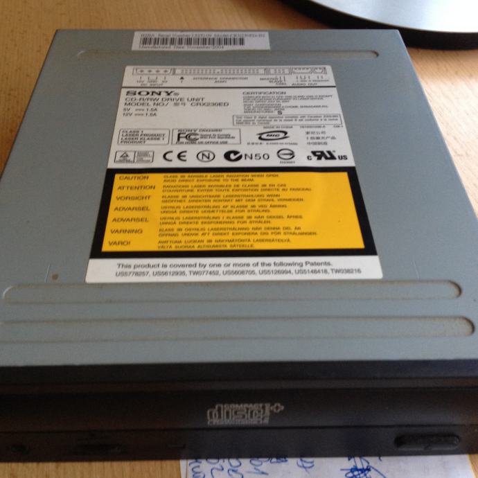 SONY CD-R/RW DRIVE SNIMAČ CRX230ED