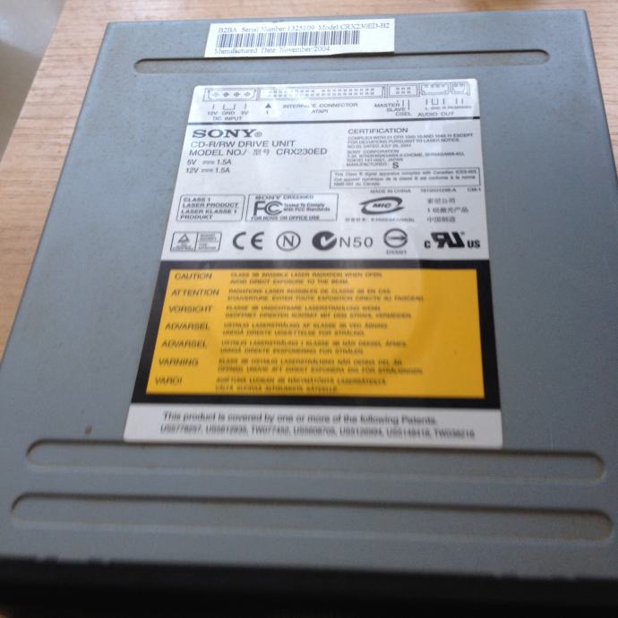 SONY CD-R/RW DRIVE SNIMAČ CRX230ED