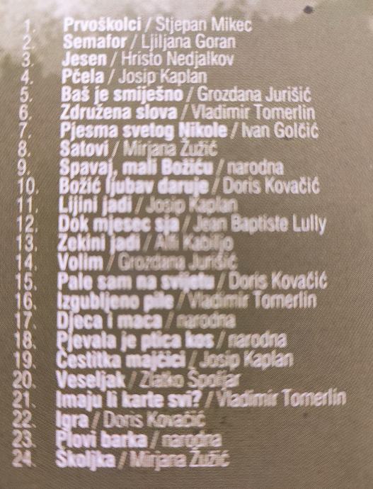 LOT OD 3 CD-a GLAZBENE ČAROLIJE 1 - PJESMICE I BROJALICE