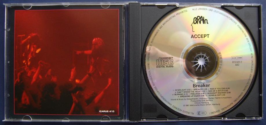 Accept - Breaker - CD - NOVO