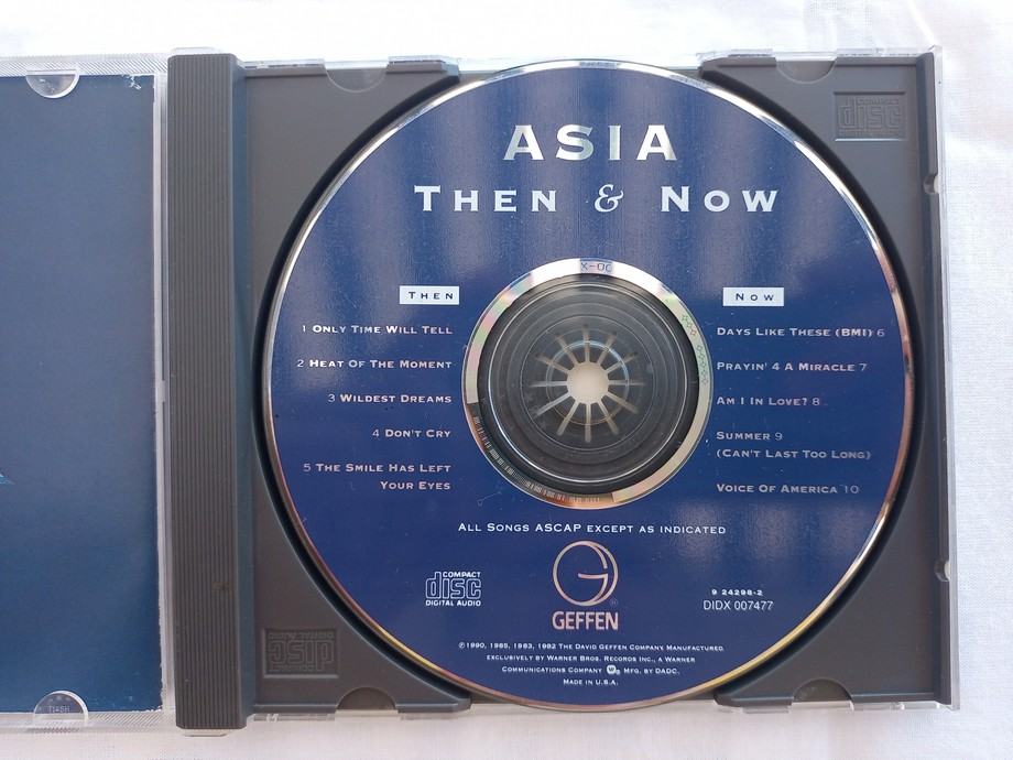 Asia ‎– Then & Now, CD, Geffen Records ‎1990, S.A.D.
