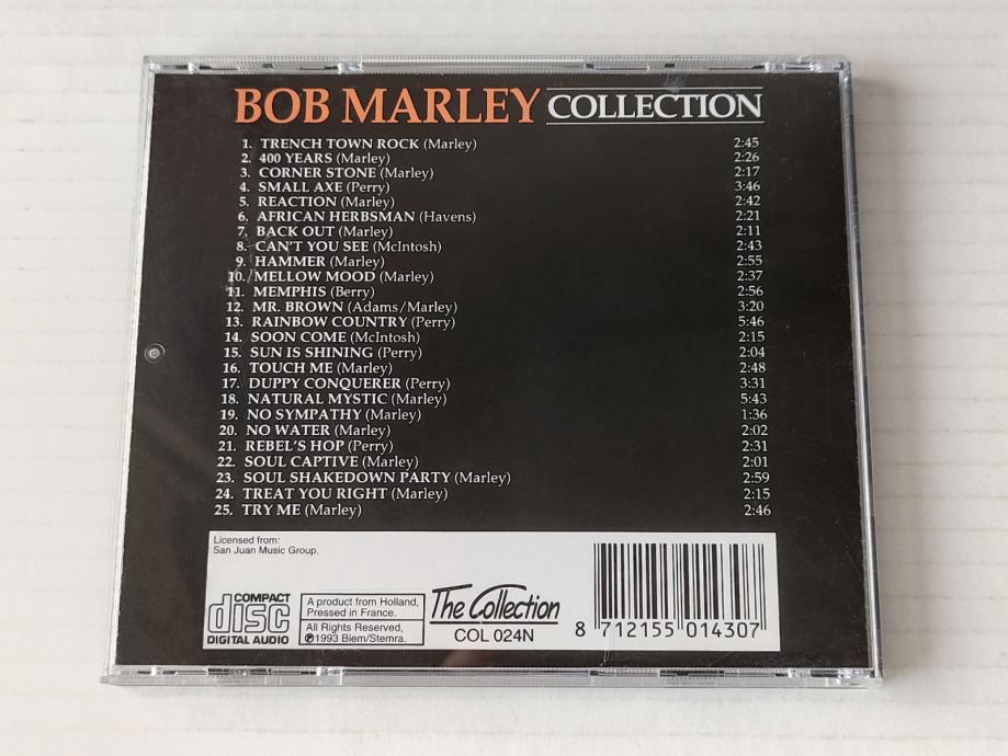 BOB MARLEY - COLLECTION-25 SONGS