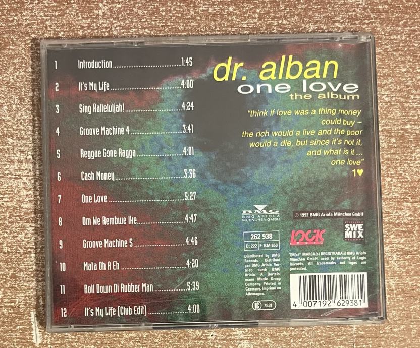 CD, DR. ALBAN - ONE LOVE