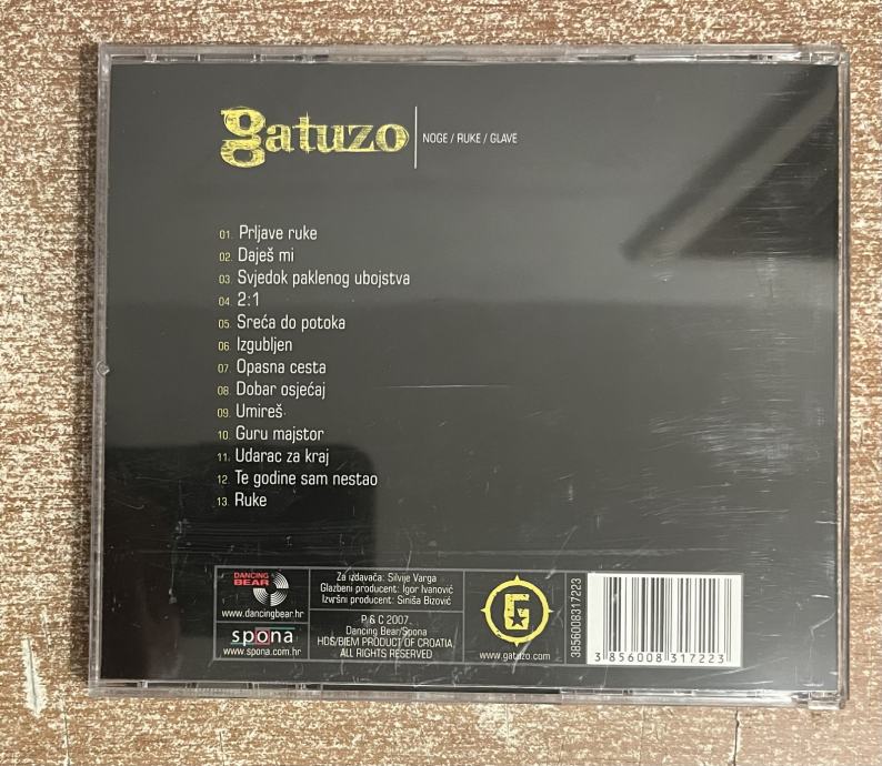 CD, GATUZO - RUKE, NOGE, GLAVA