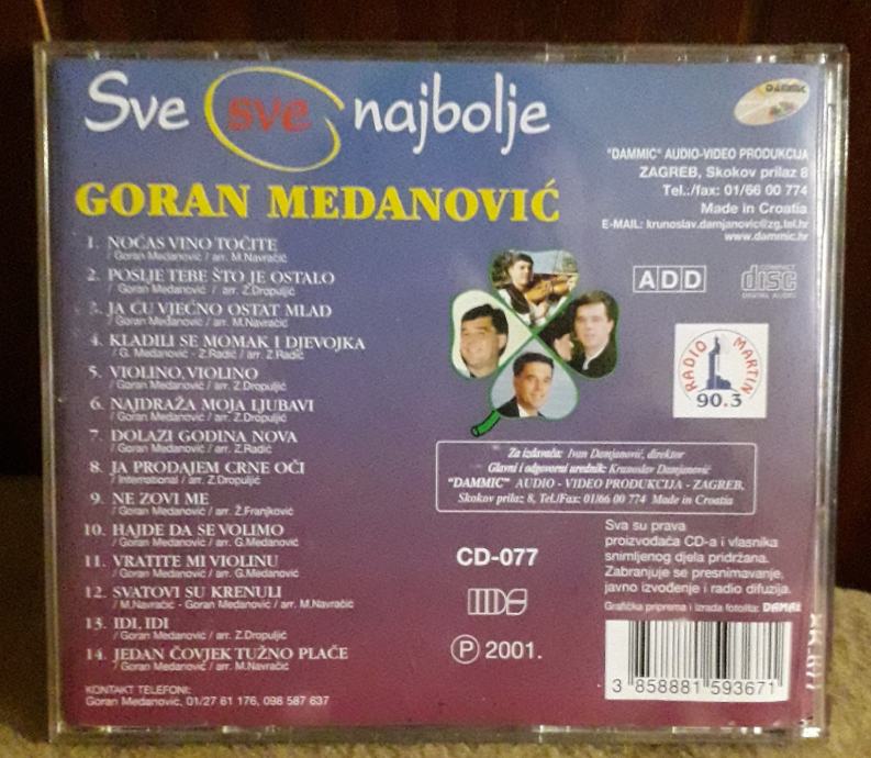 CD-Goran Medanović-Sve najbolje