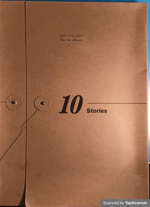 Kpop album Kim Sung Kyu - 10 Stories (limited edition)