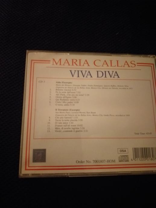 Maria Callas VIVA DIVA komplet 5 cd