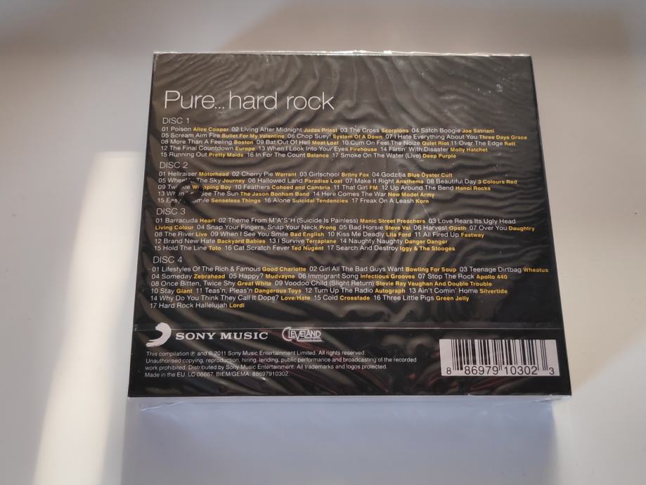 Pure Hard Rock - 68 pjesama na 4 CD-a