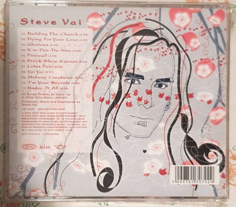 Steve Vai Real Illusions: Reflections CD novo!!!