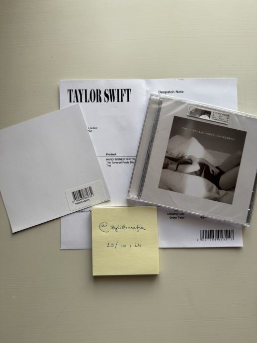 Taylor Swift - TTPD CD + signed insert