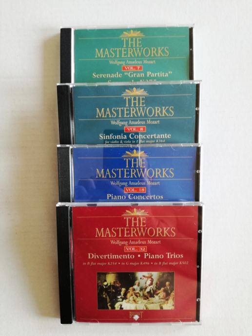 THE MASTERWORKS - W. A. MOZART / 4 Originalna CD-a (Klasika)