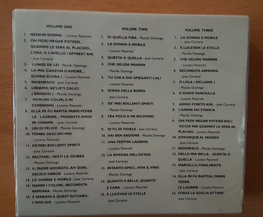 Tri tenora (Pavarotti, Domingo, Carreras) 3xCD box - idealno za poklon
