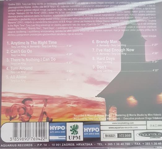 Tony Lee King: Anytime Is The Right Time