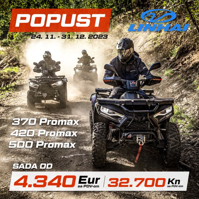 Linhai 420 PROMAX 4x4 T3b, 2023 god.