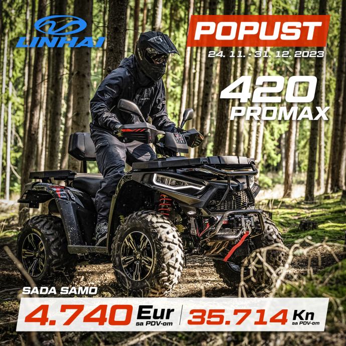 Linhai 420 PROMAX 4x4 T3b, 2023 god.