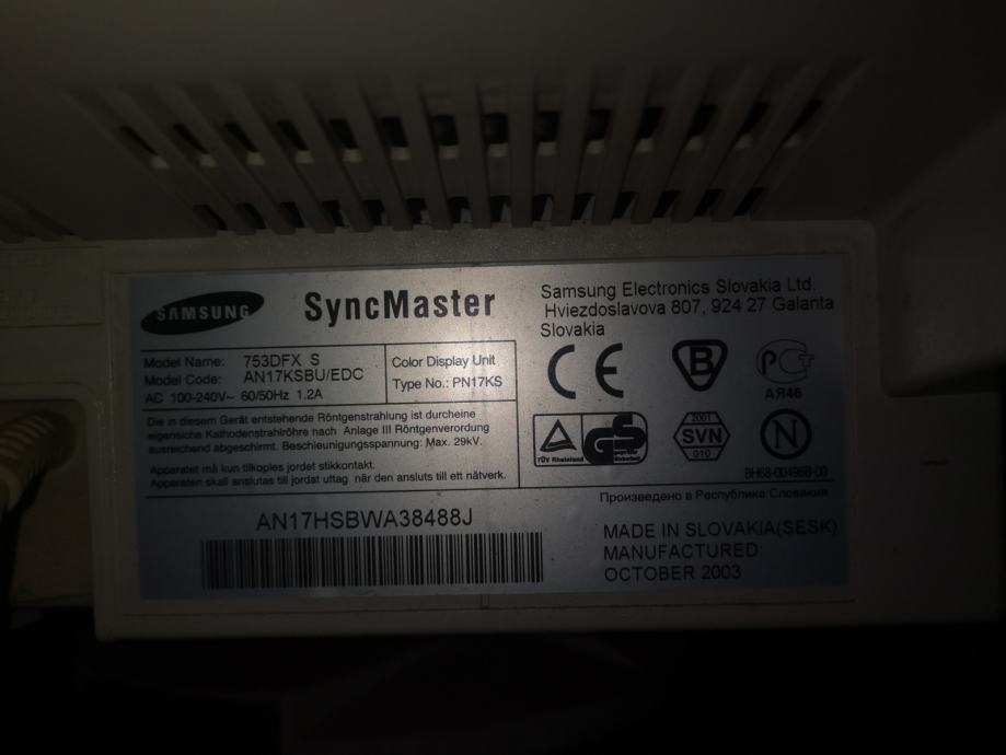 Samsung SyncMaster 753DFX