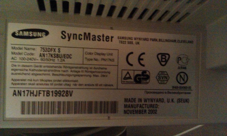 Samsung SyncMaster 753DFX