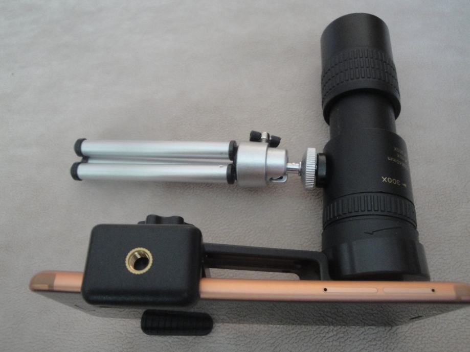 DALEKOZOR 10x40 RUSKI+TELESCOP 10-300X40 SA OPREMOM ZA MOBITEL