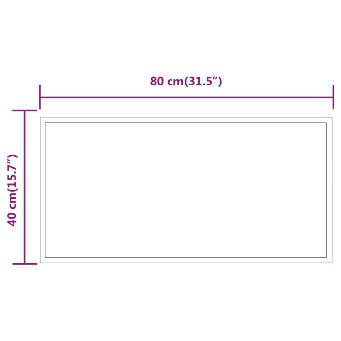 LED kupaonsko ogledalo 80 x 40 cm - NOVO