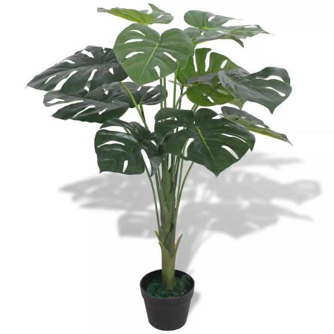 Umjetna biljka Monstera s posudom 70 cm Zelena - NOVO