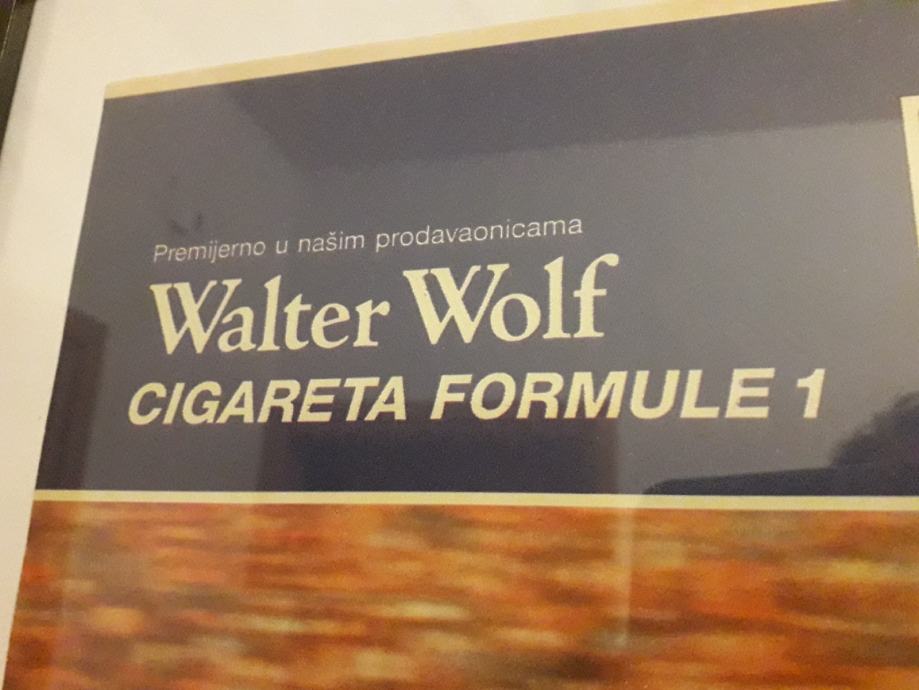 Zidna dekoracija - Walter Wolf - cigareta Formule 1