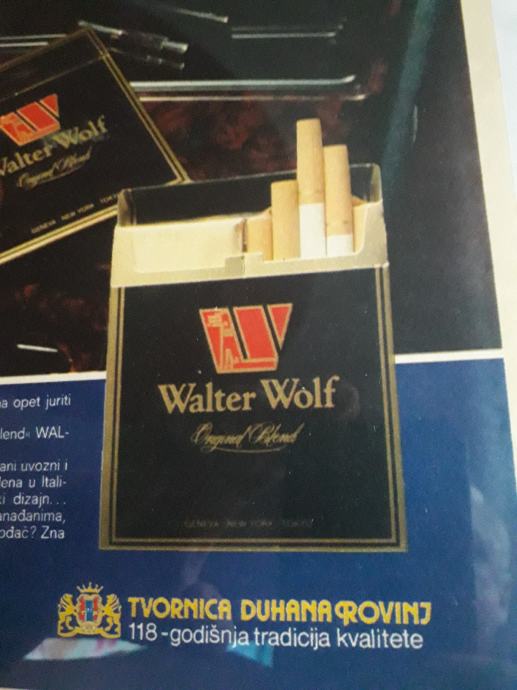 Zidna dekoracija - Walter Wolf - Formula 1 među cigaretama