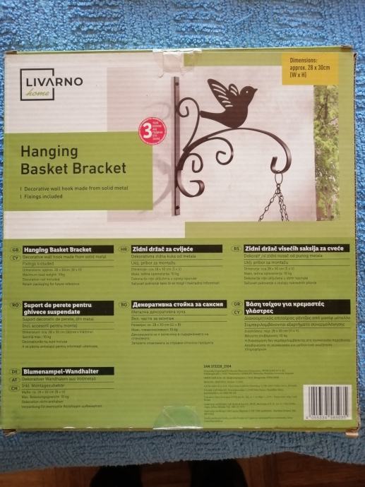 Zidni metalni nosači za cvijeće