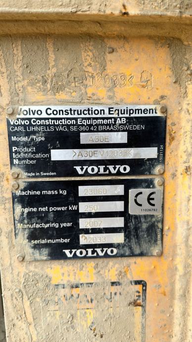 VOLVO A30E 2007