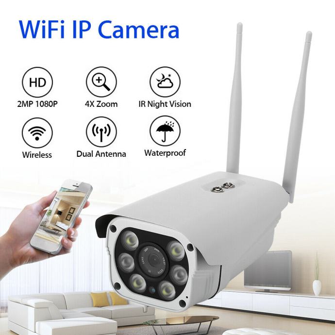 2MP HD 1080P WiFi IP Camera 4X Zoom Network Security