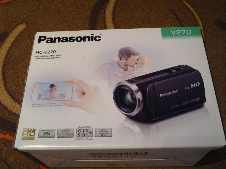 Videokamera Panasonic HC-V270 Full HD, 50x optički zoom