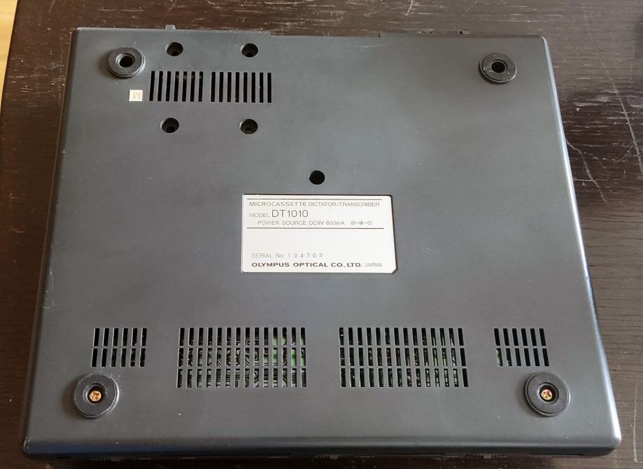 Olympus Pearlcorder DT1010 DT-1010 microcassette dictator transcriber