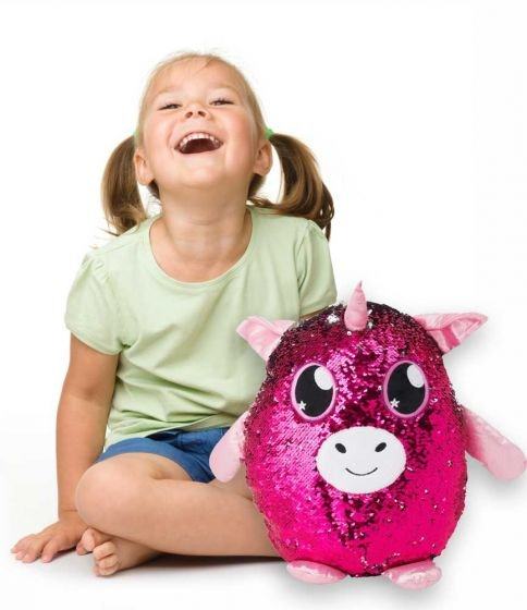 GLITER PALZ RUKSAK ŽIVOTINJA SEQUIN 32 CM - SORT
