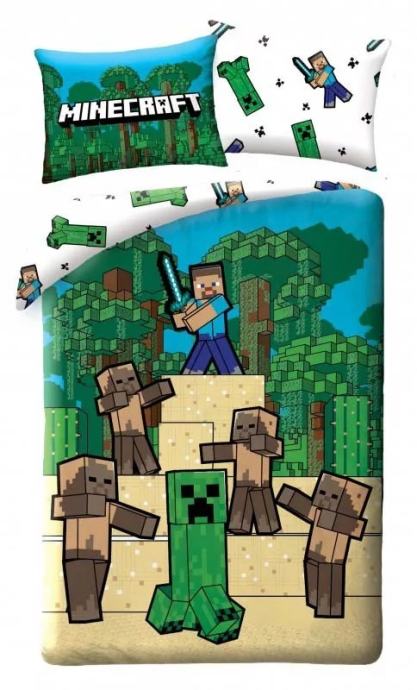 Minecraft posteljina 140 × 200 cm, 70 × 90 cm
