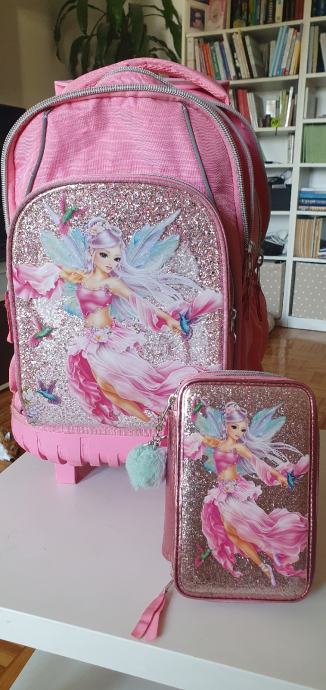 TOP MODEL školska torba na kotače + pernica