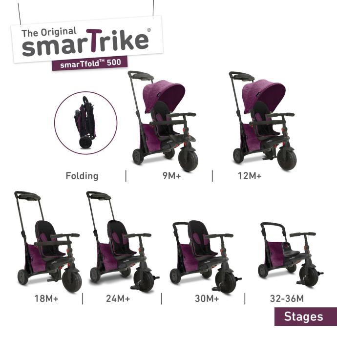 Tricikl SMART TRIKE Folding 500