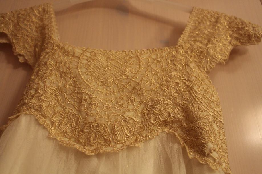 SNIŽENO!!!! MONSOON haljina 9-10 g. + satenski bolero(Pričest,Krizma)