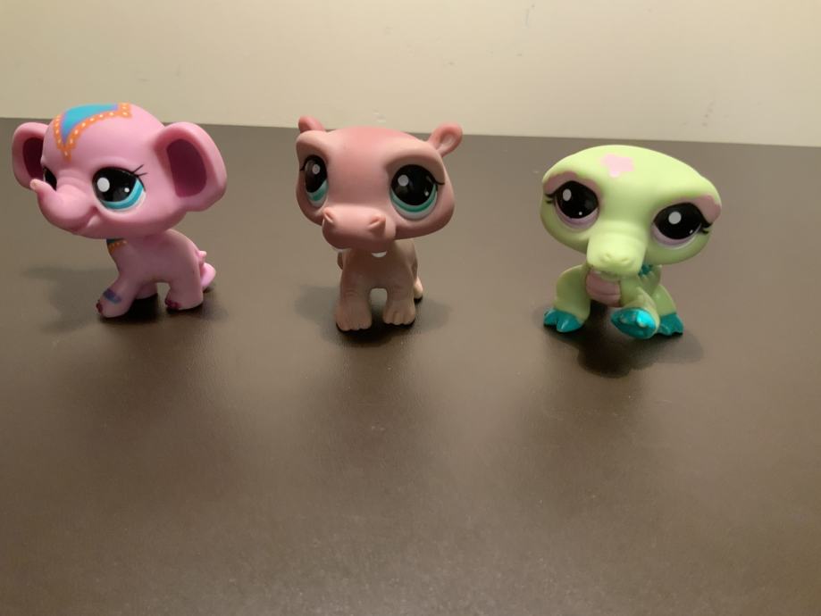 Littlest pet shop ( LPS ) slončić, nilski konj, krokodil