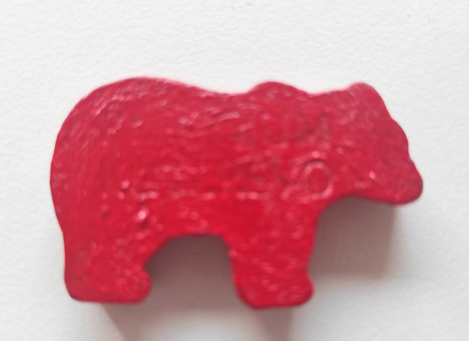 MALI DRVENI MEDVJED MEDO IGRAČKA UKRAS + POSTER SMEĐI MEDVJEDIĆI