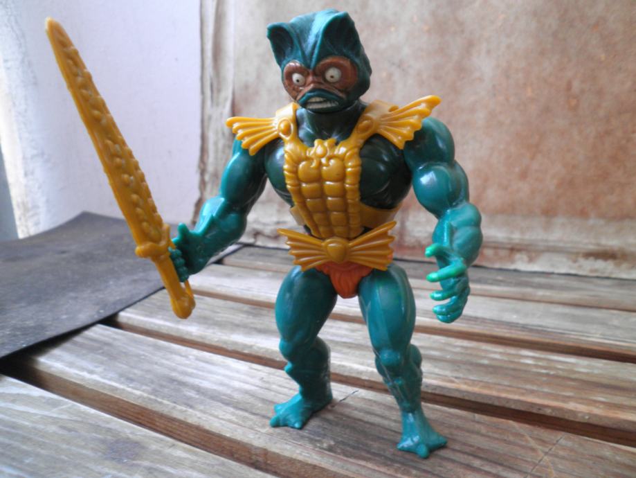 MERMAN-MASTERS OF THE UNIVERSE-MOTU-MATTEL-FIGURA 80-te-STARA IGRAČKA