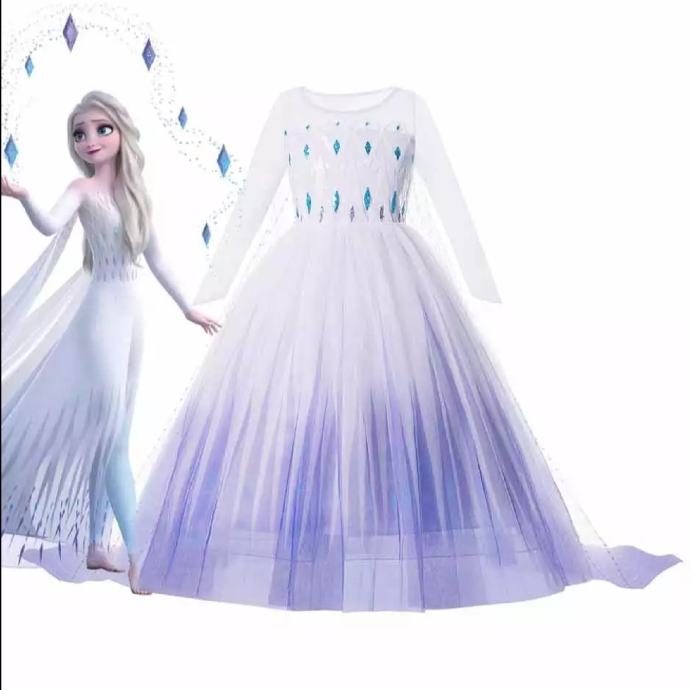 FROZEN 2,ELSA BIJELA HALJINA,NOVO!!