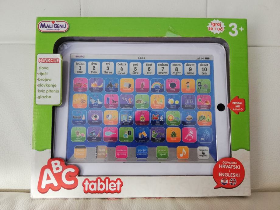 Dječji tablet za učenje slova i brojeva na HRVATSKOM I ENGLESKOM