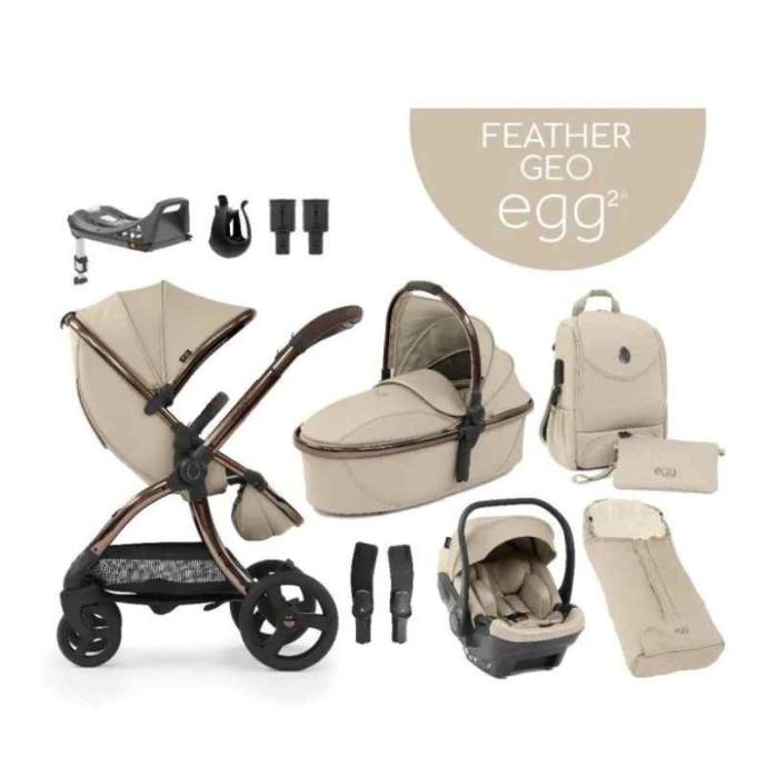 egg2® dječja kolica 9u1 – Special Edition Feather Geo