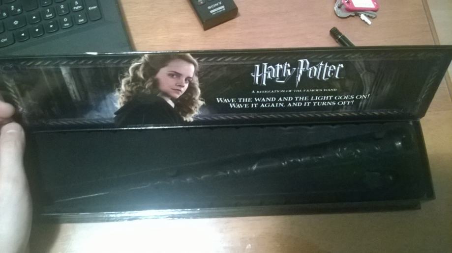 Harry Potter Hermione (Hermiona) svijetleći čarobni štapić,SAMO kutija