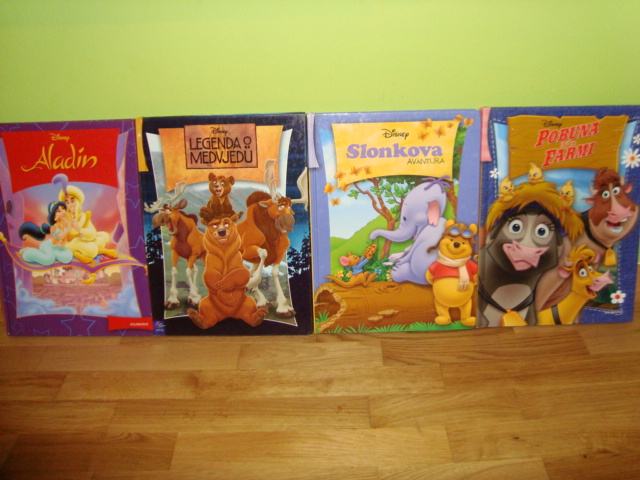 DISNEY knjige ALADIN, LEGENDA O MEDVJEDU, POBUNA NA FARMI