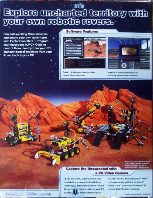 Lego Mindstorm Robotics Invention System + Mars Exploration Expansion