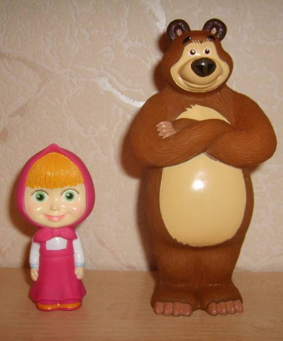 MAŠA I MEDVJED (Masha and the bear) gumene igračke